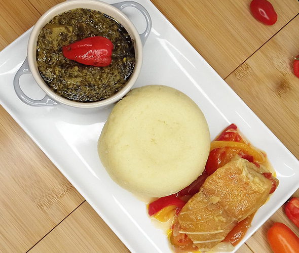 Comment concocter un plat de Fufu, Pondu et Makayabu | Lemag - L ...