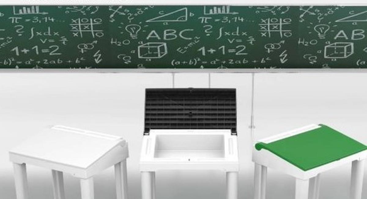 "Table en plastique pour étudiant", nouvelle marque de Ok Plast | Lemag ...